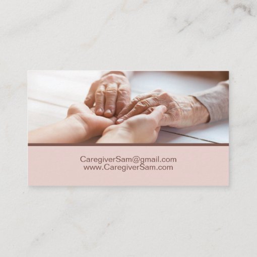 Caregiver Home Help Business Card | Zazzle