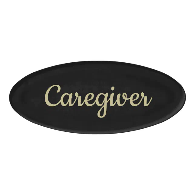 Caregiver Personalized Name Tag | Zazzle