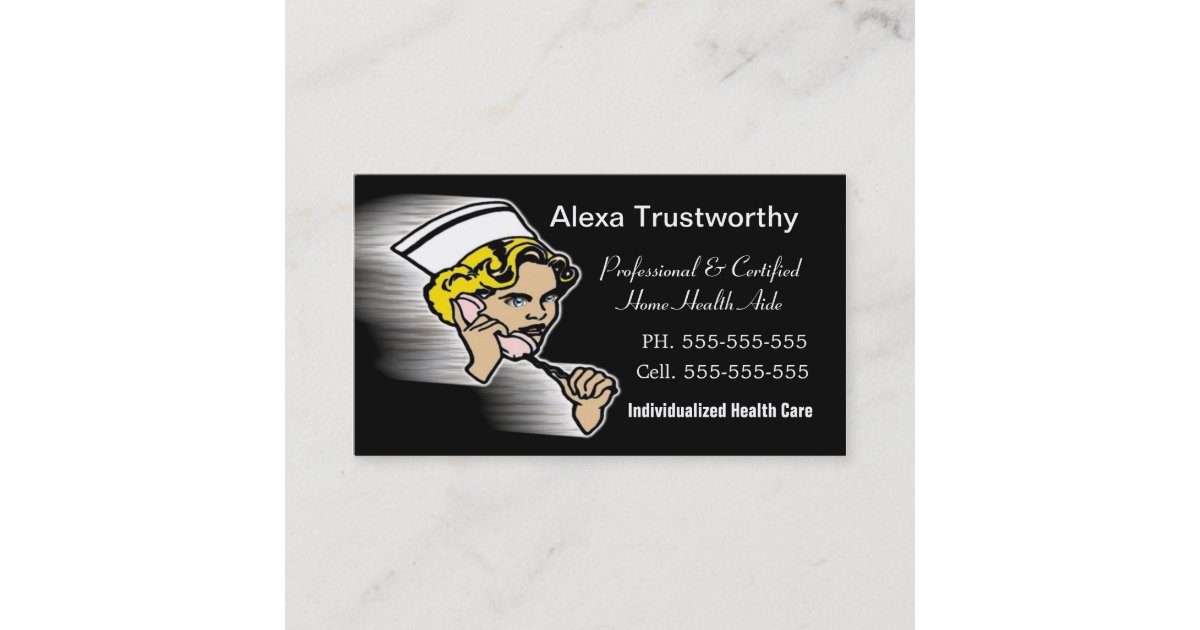 Caregiver Professional Business Card | Zazzle