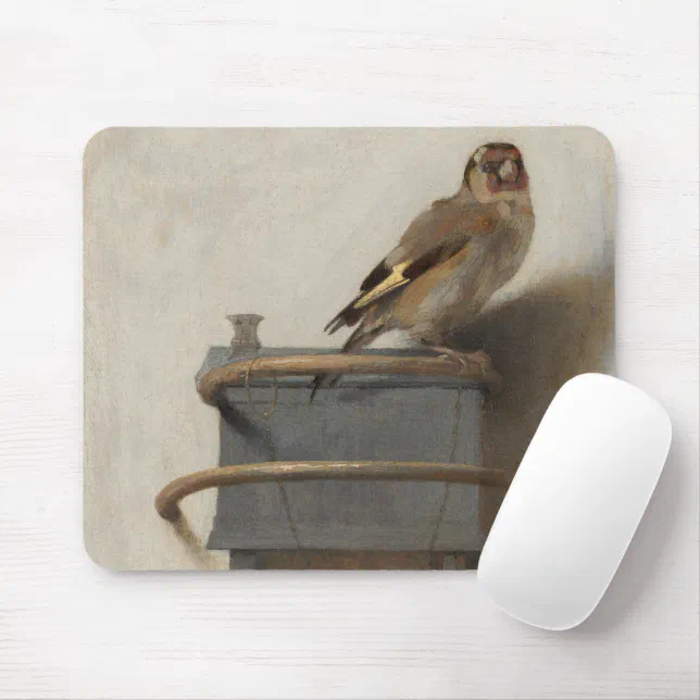 Carel Fabritius, The Goldfinch - 17th C. Fine Art Mouse Pad | Zazzle