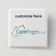 CarePages.com Custom Logo Magnet Pinback Button | Zazzle