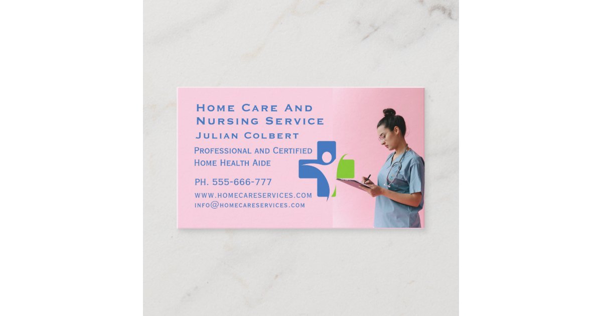 Carer Home Help Caregiver Business Card | Zazzle
