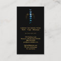 Caress Moon Blue Teal Phases + Hands Star Business Card | Zazzle