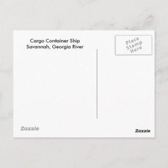 Cargo Container Ship Postcard | Zazzle