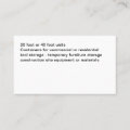 Cargo Container Storage Business Cards | Zazzle