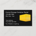 Cargo Container Storage Services Business Card | Zazzle