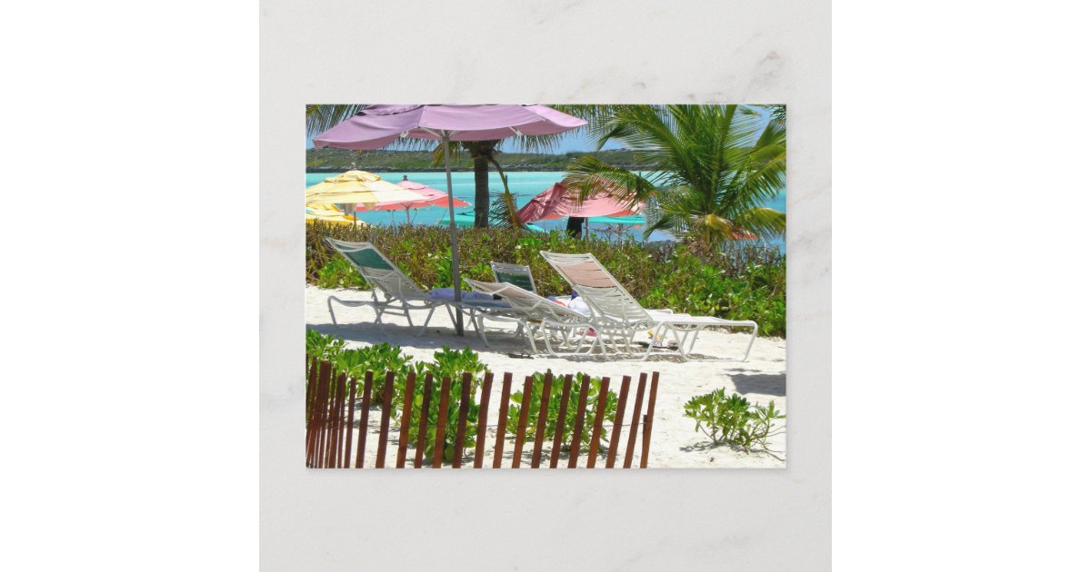Caribbean Island Beach Scene Postcard | Zazzle