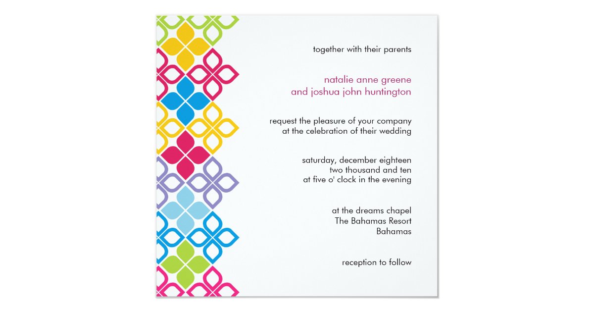 Caribbean Islands Wedding Invitation Card | Zazzle.com