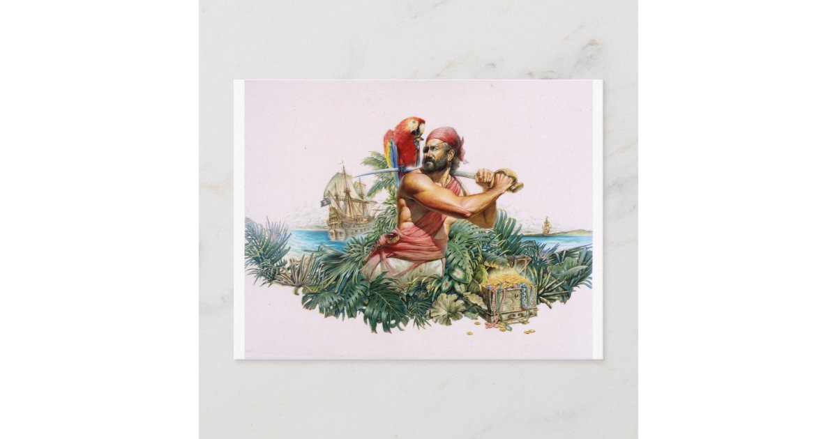 Caribbean Pirate Postcard | Zazzle.com
