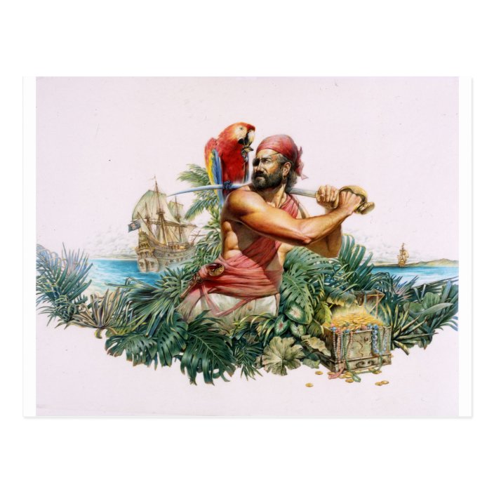 Caribbean Pirate Postcard | Zazzle.com