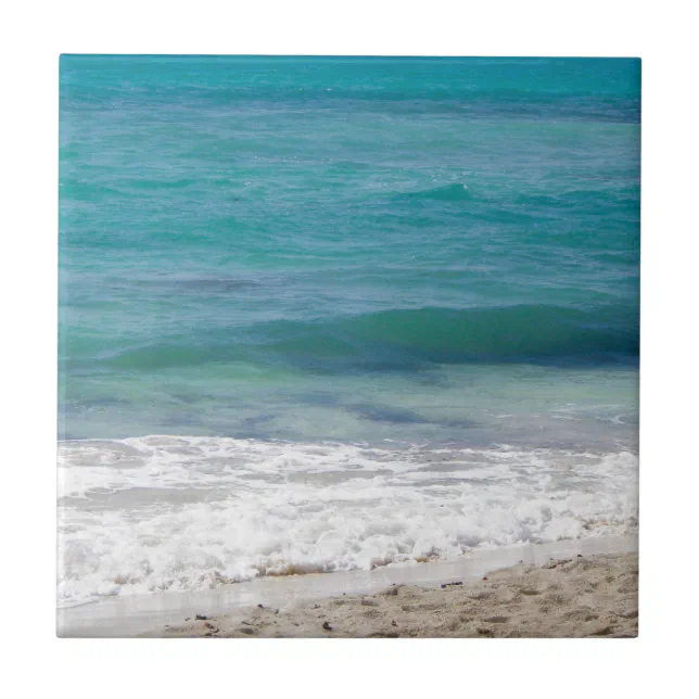 Caribbean Sea Beach Tile | Zazzle