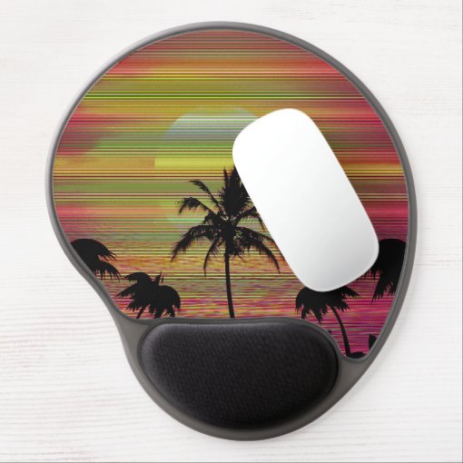 Caribbean Sunset Vaporwave Aesthetic Retro 80s 90s Gel Mouse Pad | Zazzle