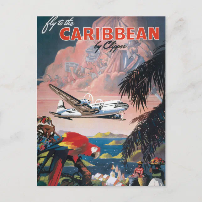 Caribbean Travel Postcard | Zazzle