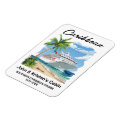 Caribbean Tropical Cruise Ship Stateroom Magnet | Zazzle