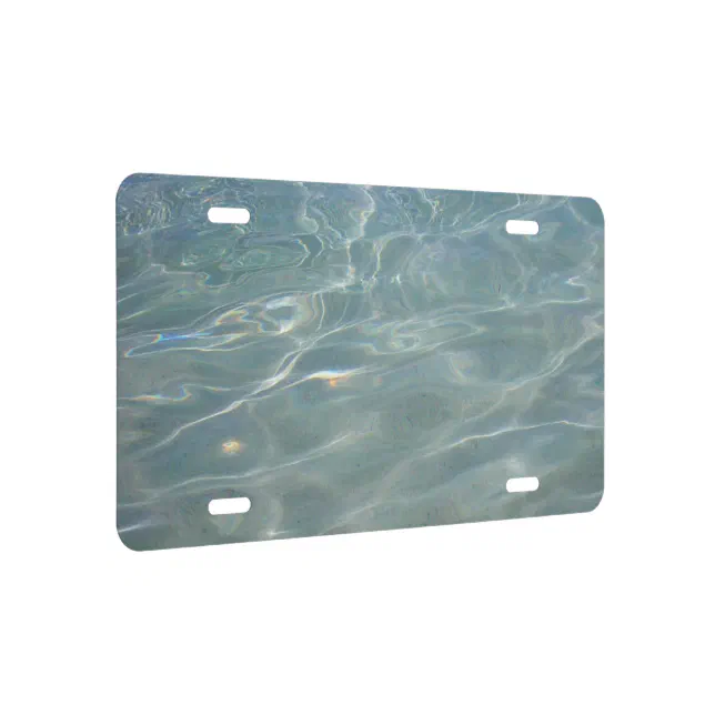 Caribbean Water Abstract Blue Nature License Plate | Zazzle