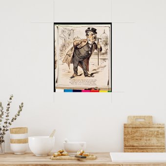 Caricature of Chester Alan Arthur, c.1883 Poster | Zazzle