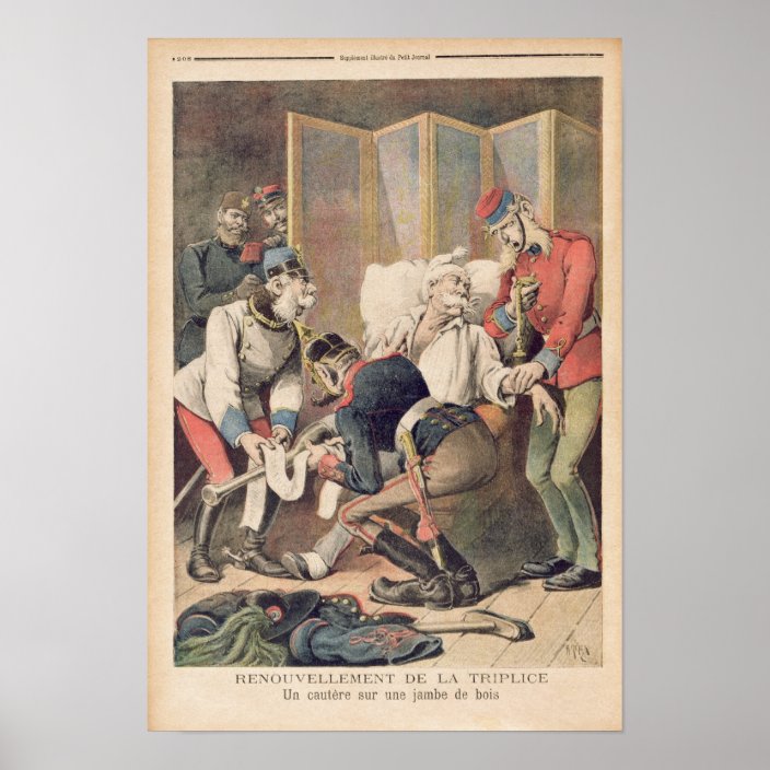 Caricature of the Triple Alliance Poster | Zazzle.com