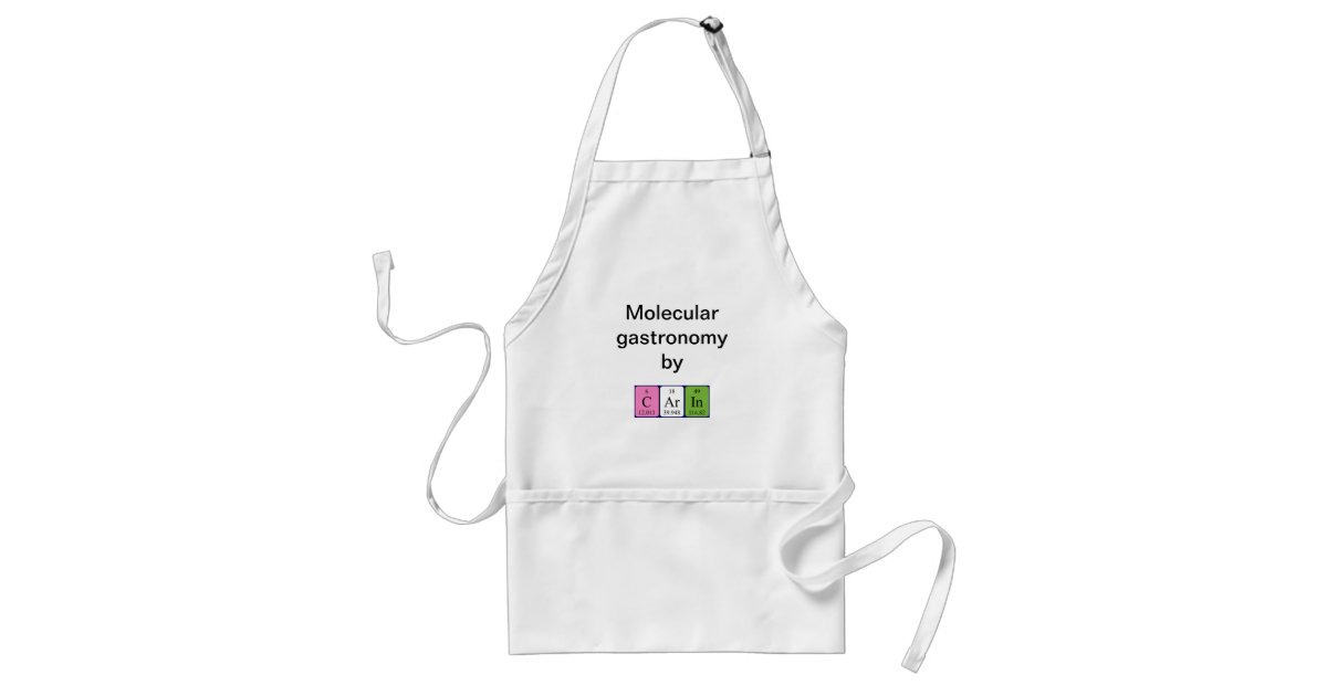Carin periodic table name apron | Zazzle