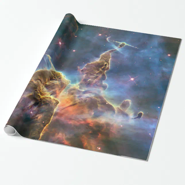 Carina Nebula by the Hubble Space Telescope Wrapping Paper | Zazzle