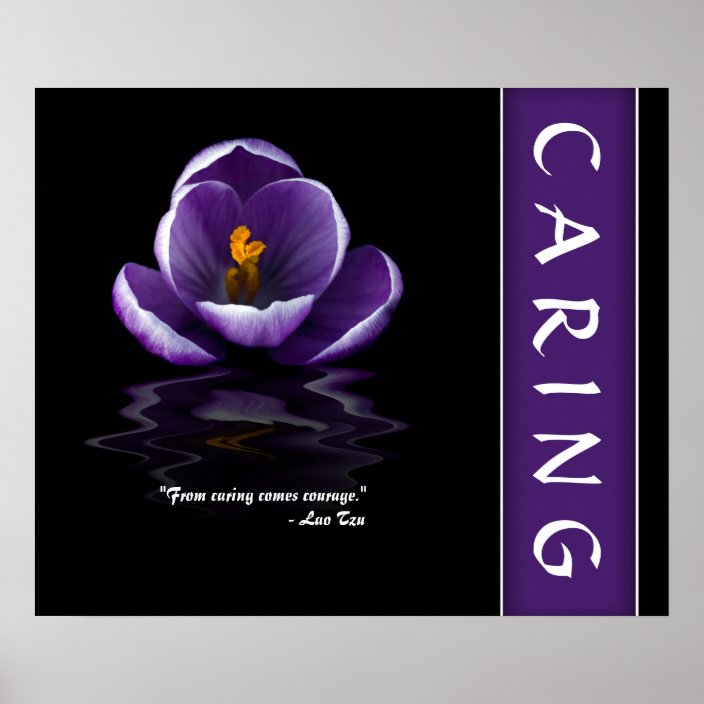 Caring Inspirational Poster | Zazzle.com