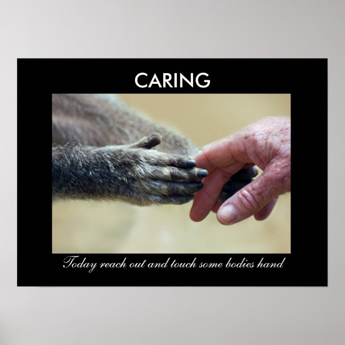 Caring Poster | Zazzle.com