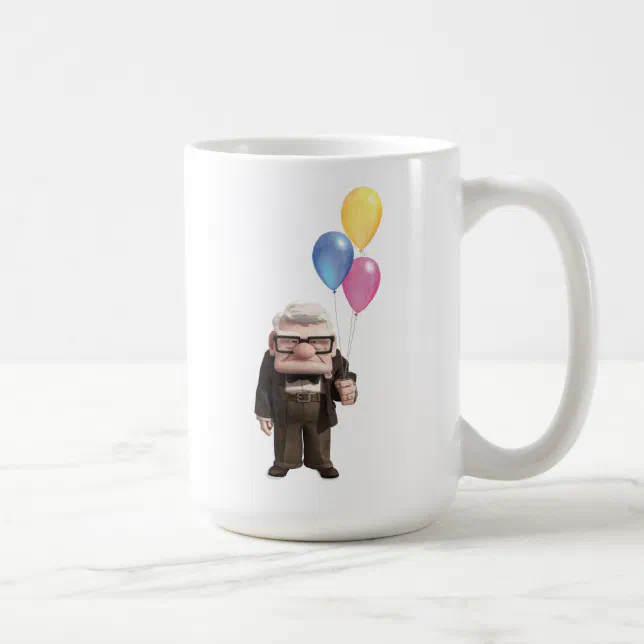 Carl from the Disney Pixar UP Movie Holding Coffee Mug | Zazzle