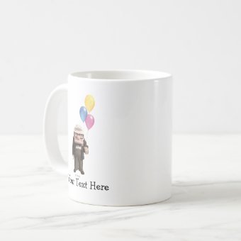 Carl from the Disney Pixar UP Movie Holding Coffee Mug | Zazzle