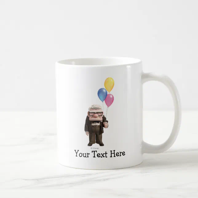 Carl from the Disney Pixar UP Movie Holding Coffee Mug | Zazzle