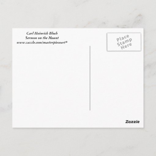 Carl Heinrich Bloch - Sermon on the Mount Postcard | Zazzle