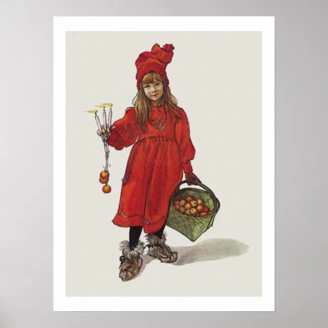 Carl Larsson Little Swedish Girl Brita as Iduna Poster | Zazzle