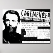 Carl Menger Austrian School Libertarian Free Marke Poster | Zazzle