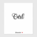 Carl Name - Handwritten Calligraphy Sticker | Zazzle