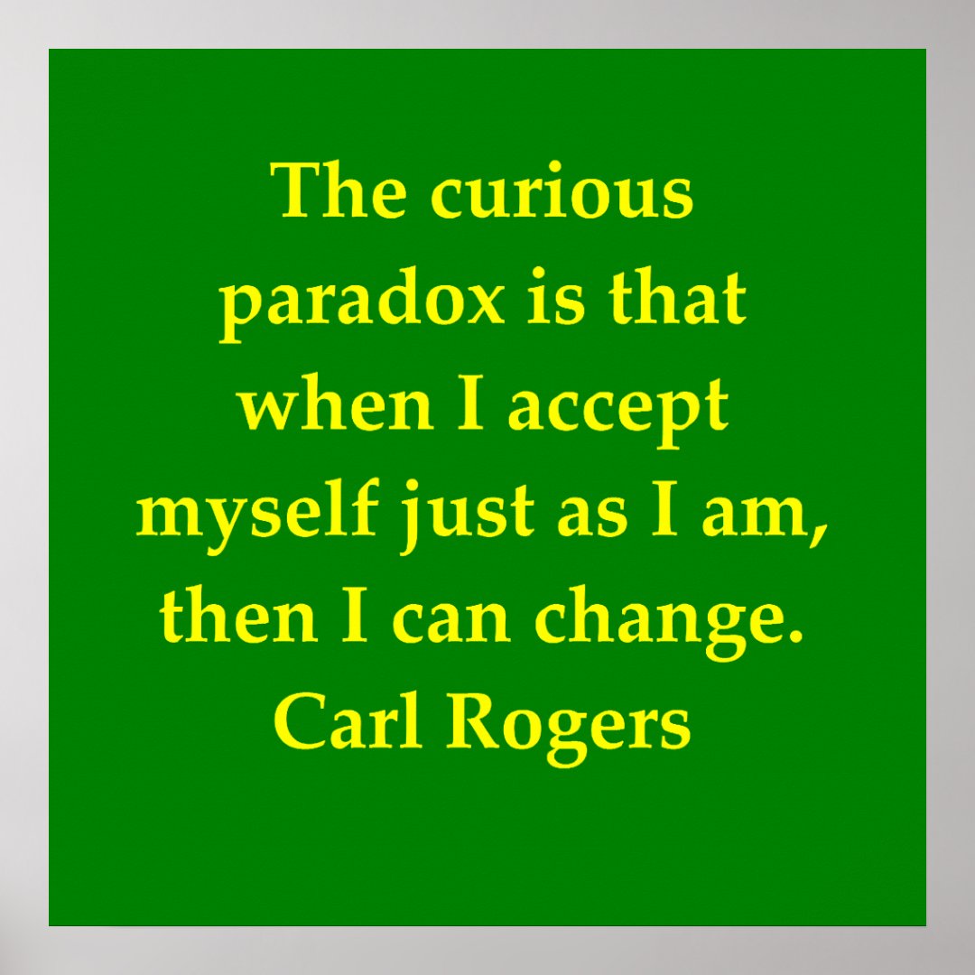 carl rogers quote poster | Zazzle