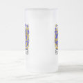 CARLSON FAMILY CREST - CARLSON COAT OF ARMS FROSTED GLASS BEER MUG | Zazzle