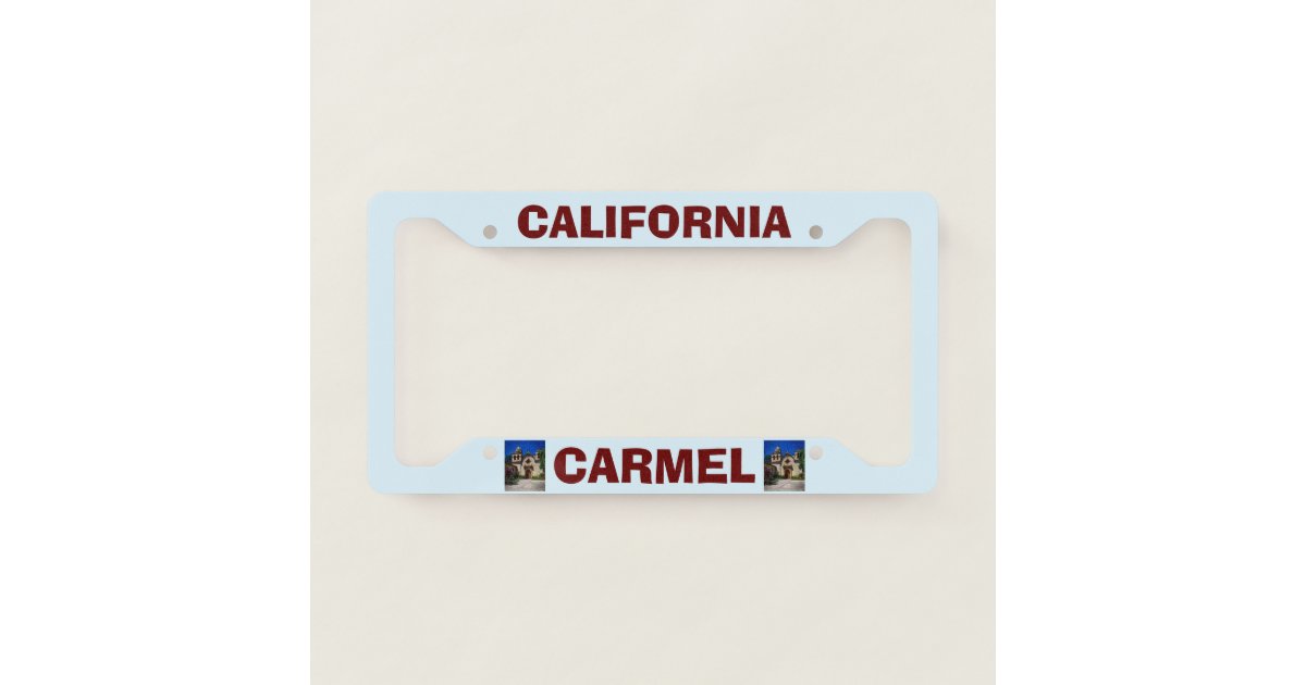 Carmel California License Plate Frame | Zazzle