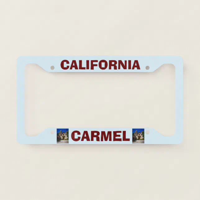 Carmel California License Plate Frame | Zazzle