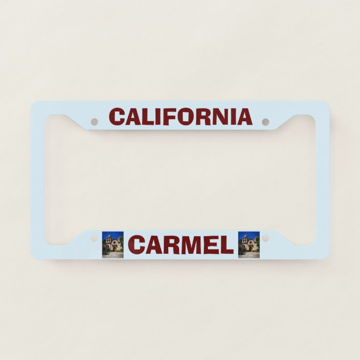 Carmel California License Plate Frame | Zazzle