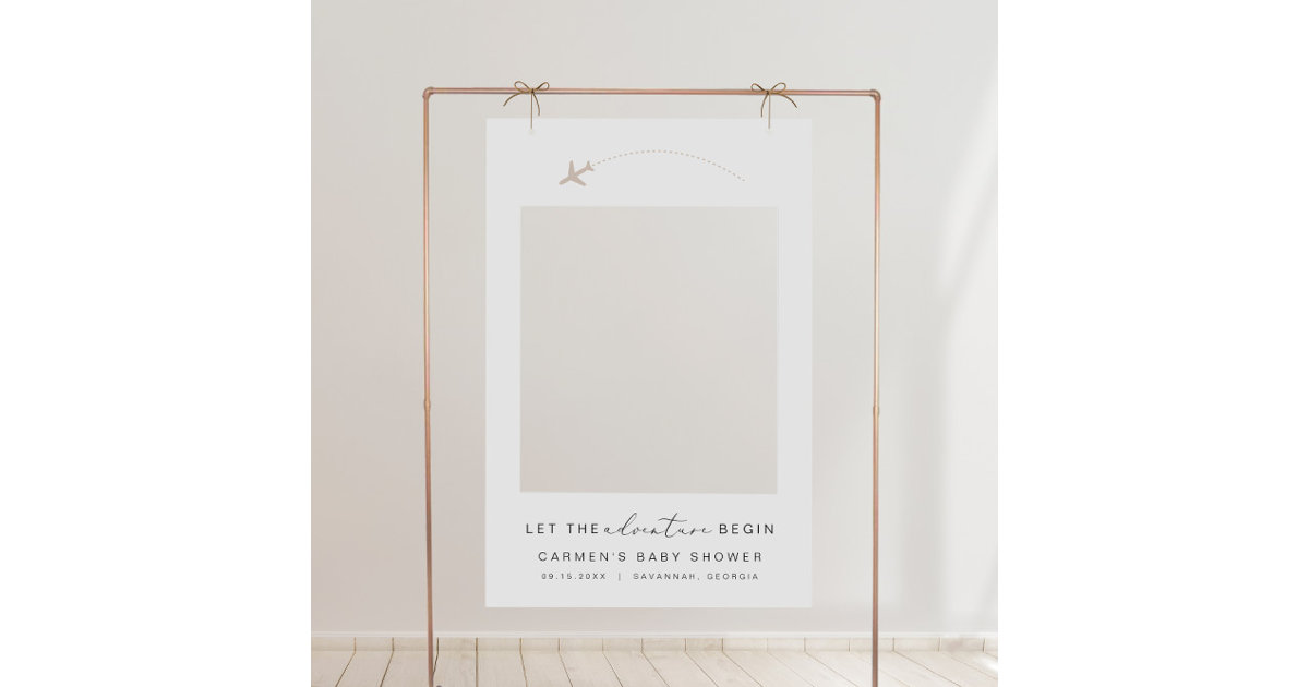 CARMEN Adventure Airplane Baby Photo Frame Prop Foam Board | Zazzle