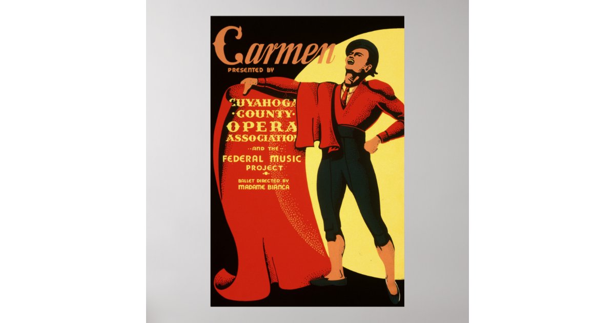 Carmen, the Opera Poster | Zazzle