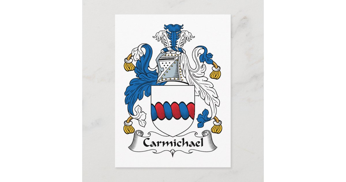 Carmichael Family Crest Postcard | Zazzle