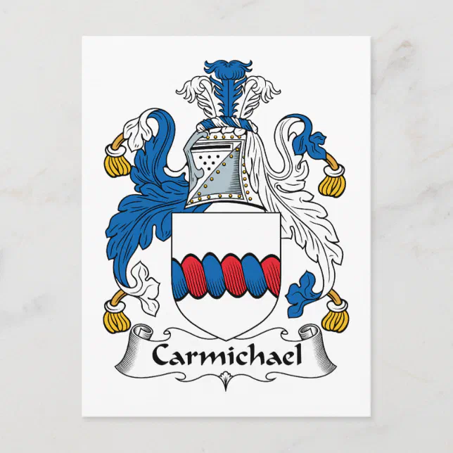 Carmichael Family Crest Postcard | Zazzle