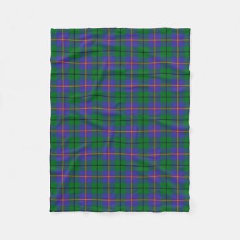 Carmichael Family Tartan Plaid Pattern Fleece Blanket | Zazzle