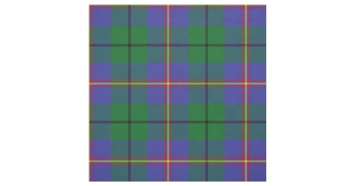 Carmichael Scottish Clan Tartan Fabric | Zazzle