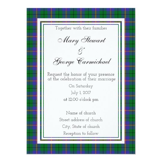 Carmichael Scottish Wedding Invitation | Zazzle.com