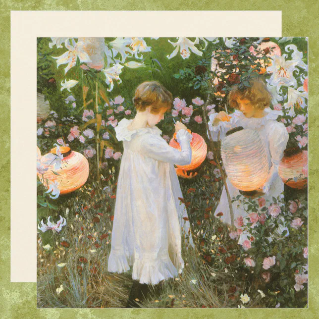 Carnation, Lily, Lily, Rose By John Singer Sargent | Zazzle