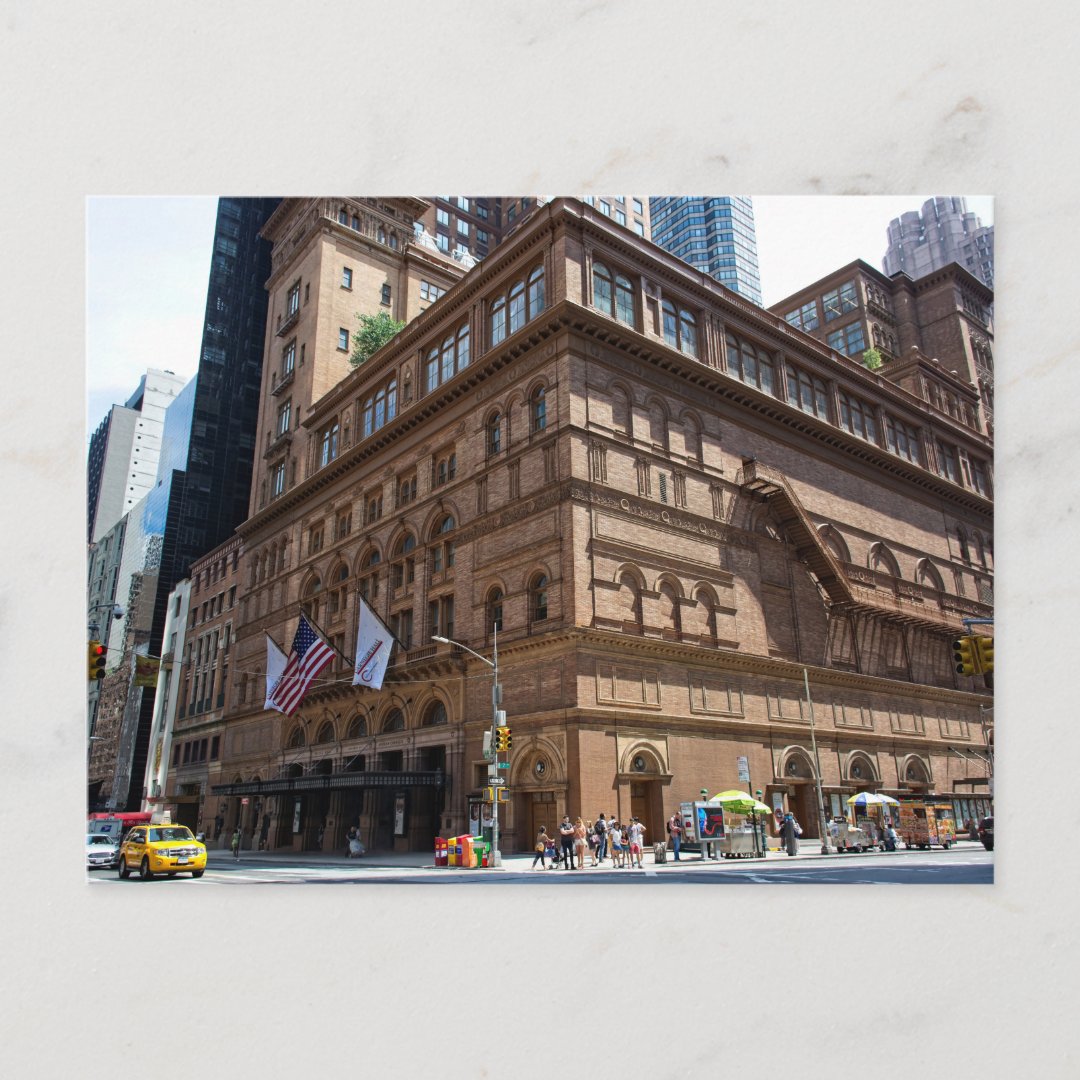 Carnegie Hall in New York City Postcard | Zazzle