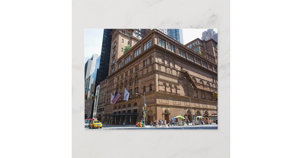 Carnegie Hall in New York City Postcard | Zazzle