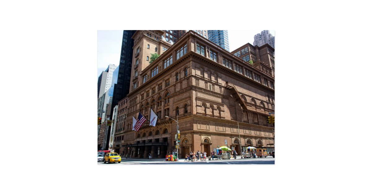 Carnegie Hall in New York City Postcard | Zazzle.com