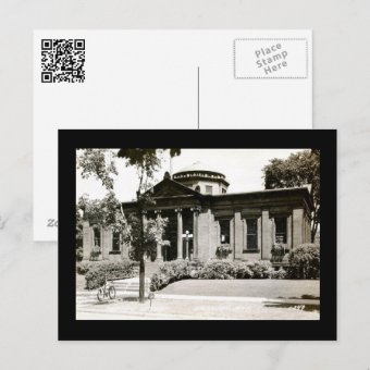 Carnegie Library, Escanaba, Michigan Vintage Postcard | Zazzle