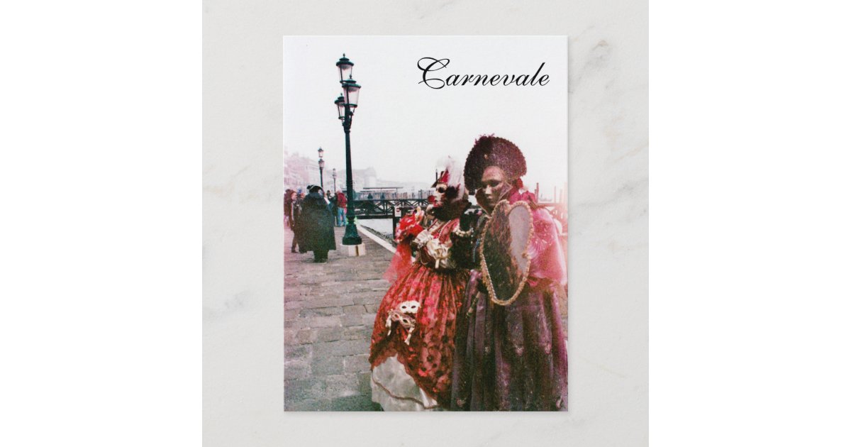 Carnevale 5 postcard | Zazzle